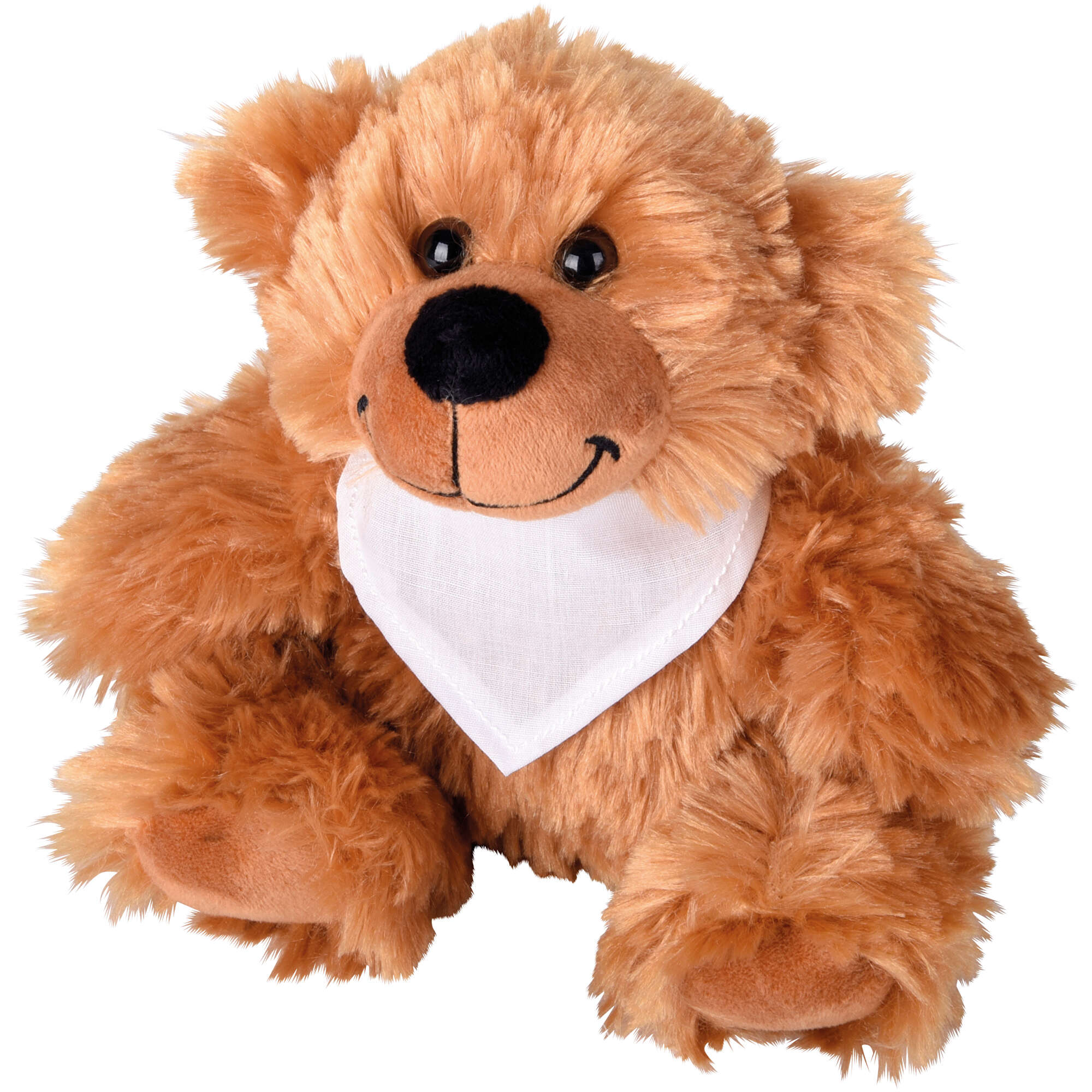 Orso di peluche BERNHARD (bianco, marrone, poliestere / plastica, 97g ...