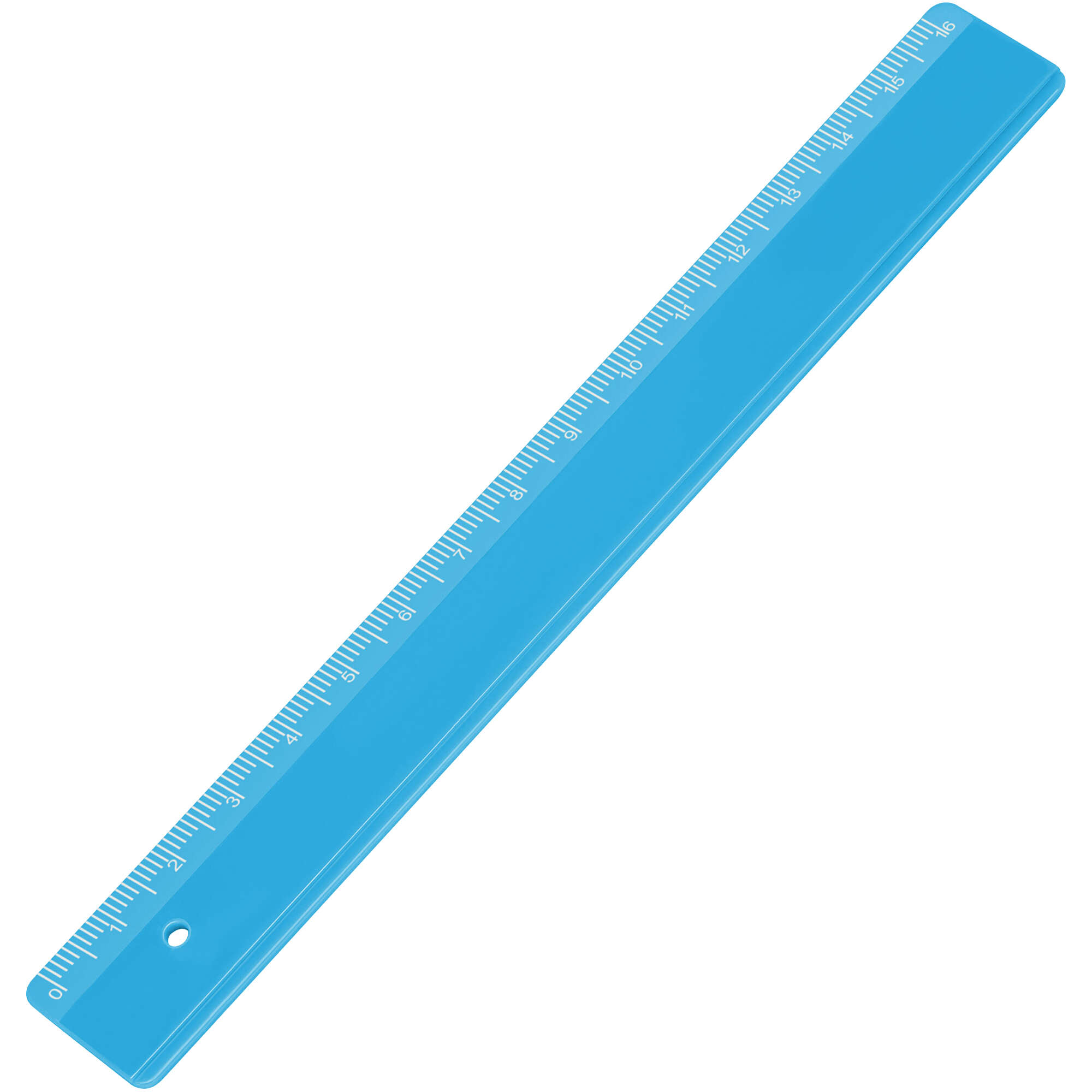 Lineal 16 cm (blau, PS, 7g) als Werbegeschenke Auf GIFFITS-WERBEARTIKEL ...